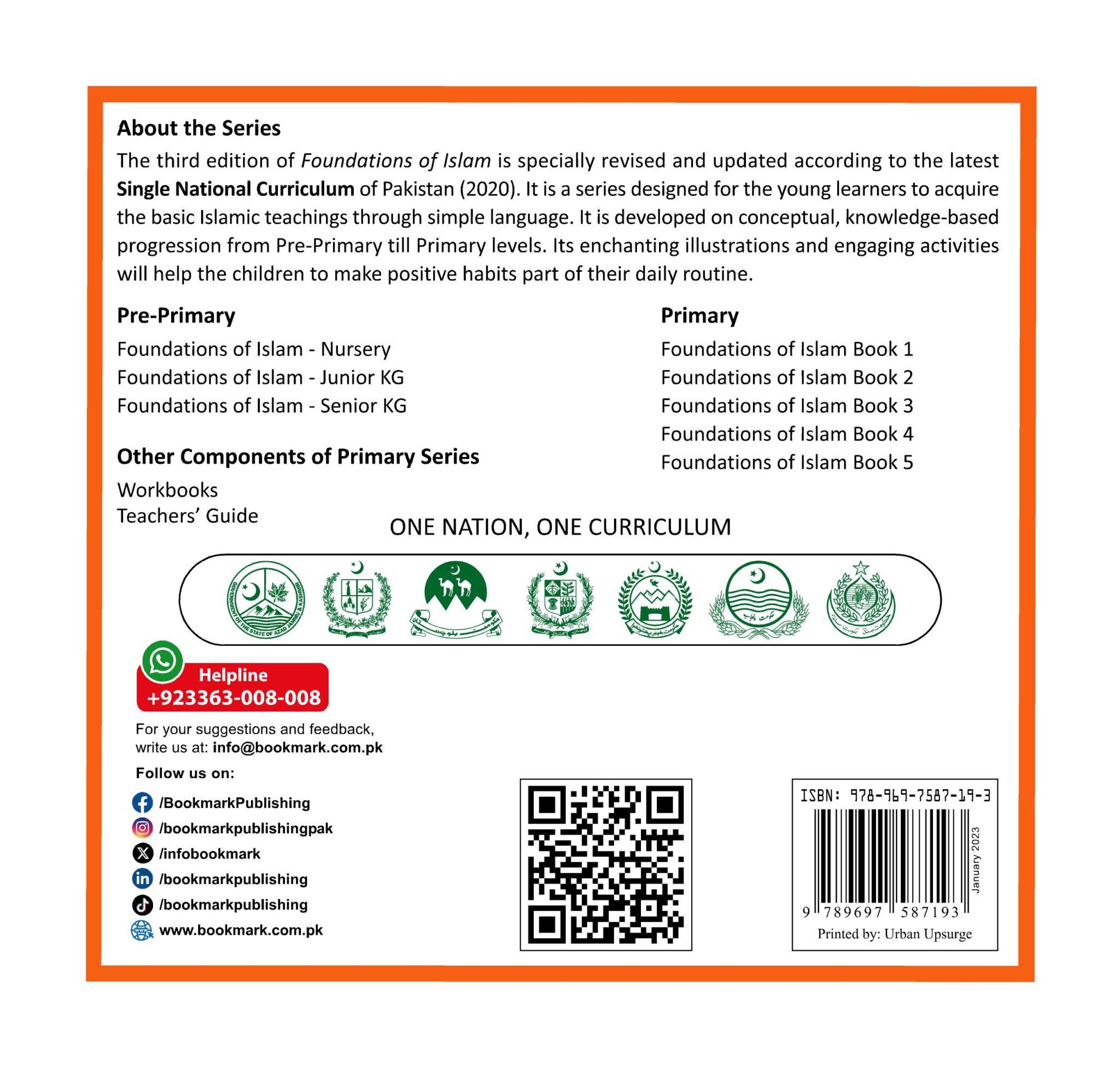 Foundations Of Islam For Early Year - 2 - Bookmark Publishing Pvt. Ltd