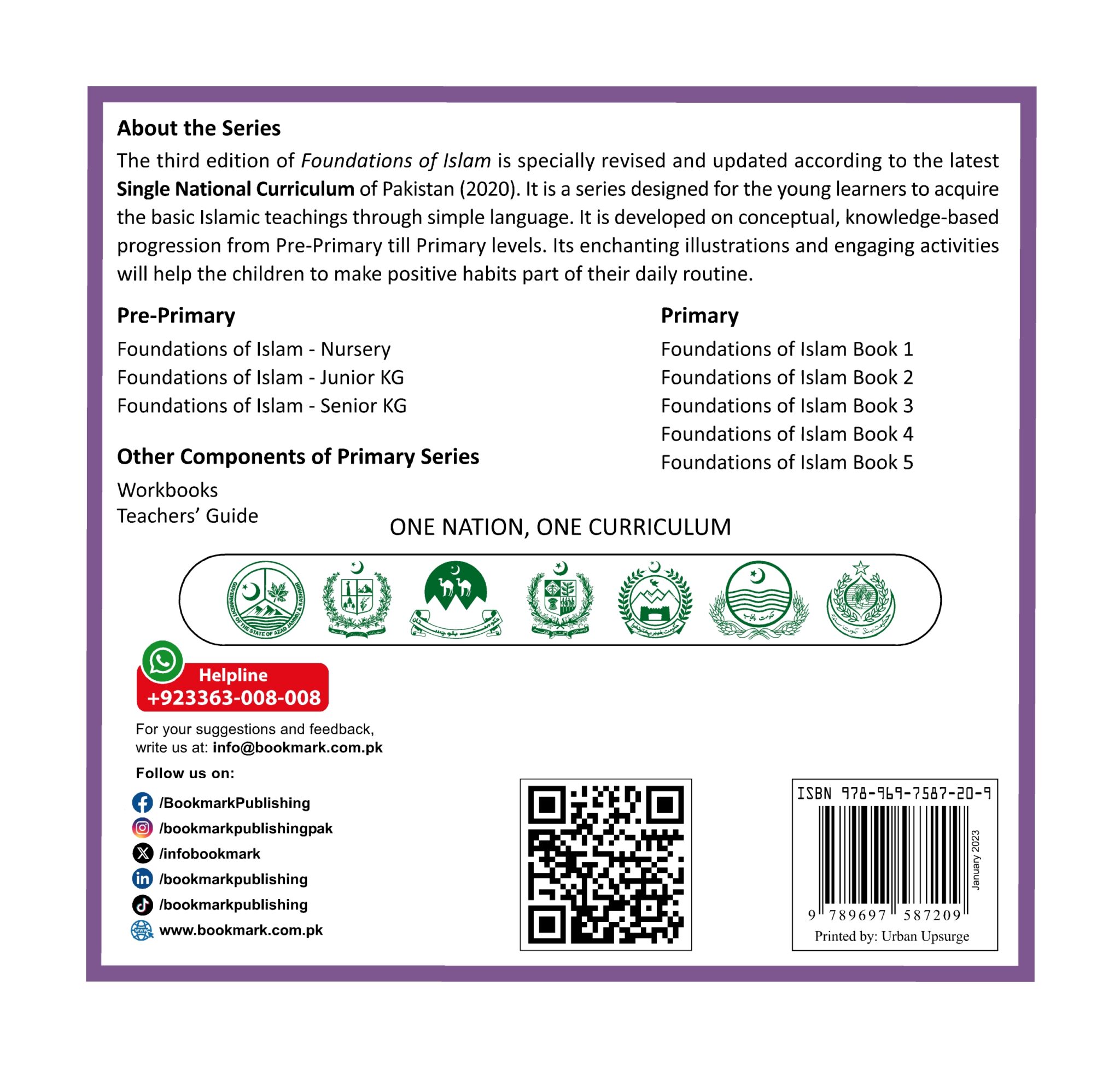 Foundations of Islam Year 3 - Bookmark Publishing Pvt. Ltd