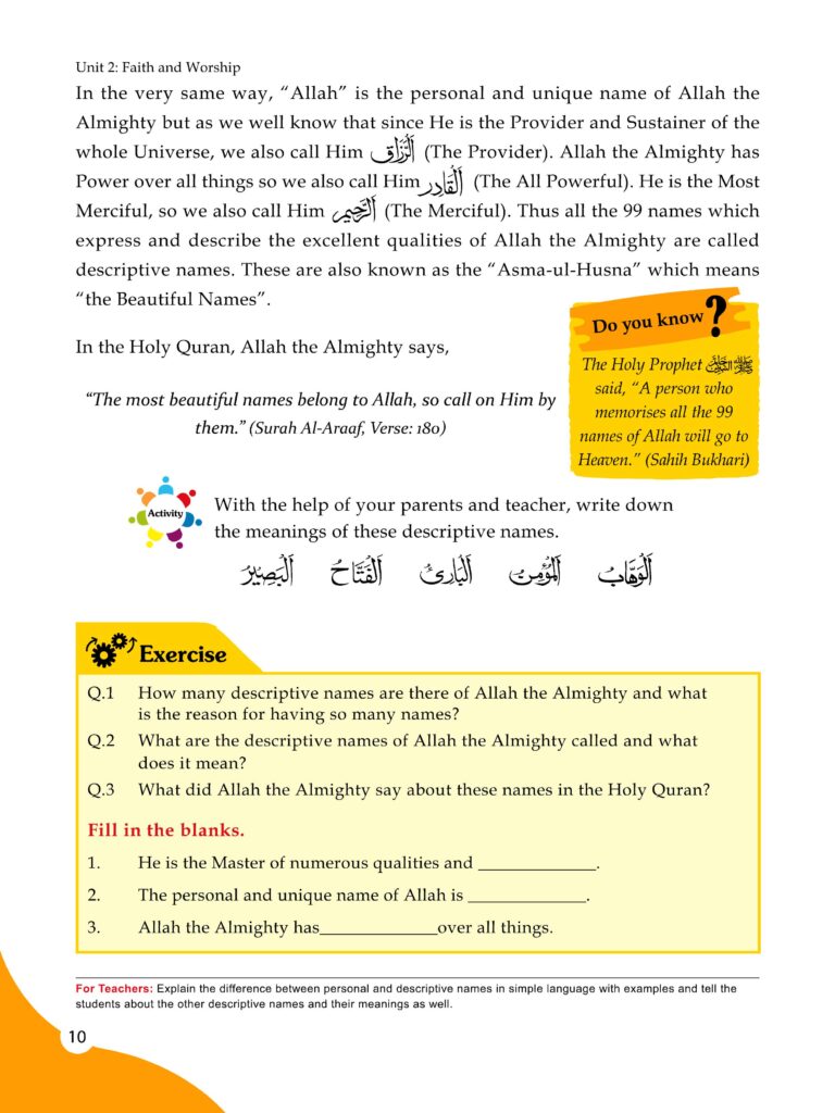 Islamic Studies Grade 3 - Bookmark Publishing Pvt. Ltd