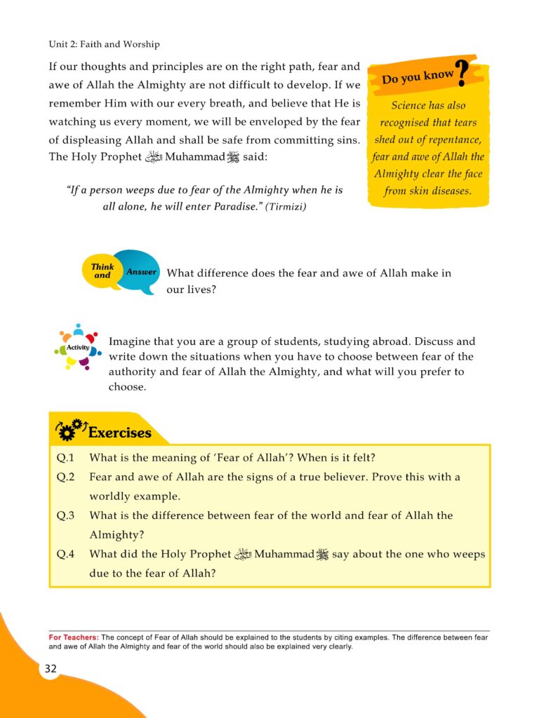 Islamic Studies For Grade - 8 (2025 Edition) - Bookmark Publishing Pvt. Ltd